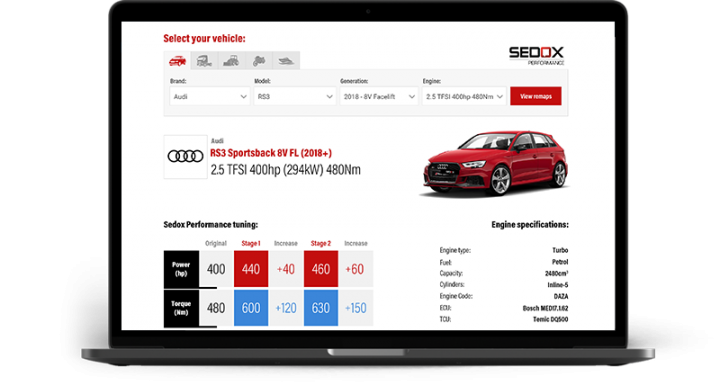 Vehicle Catalogue API by Tuning Files | Vehicles Technical Specifications